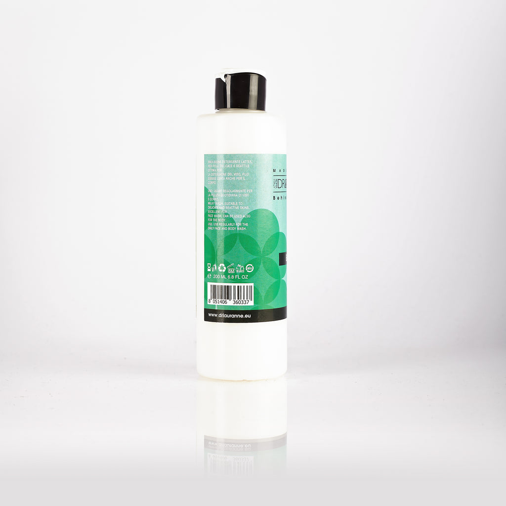Milky cleansing emulsion for delicate and reactive skins – DrLauranne